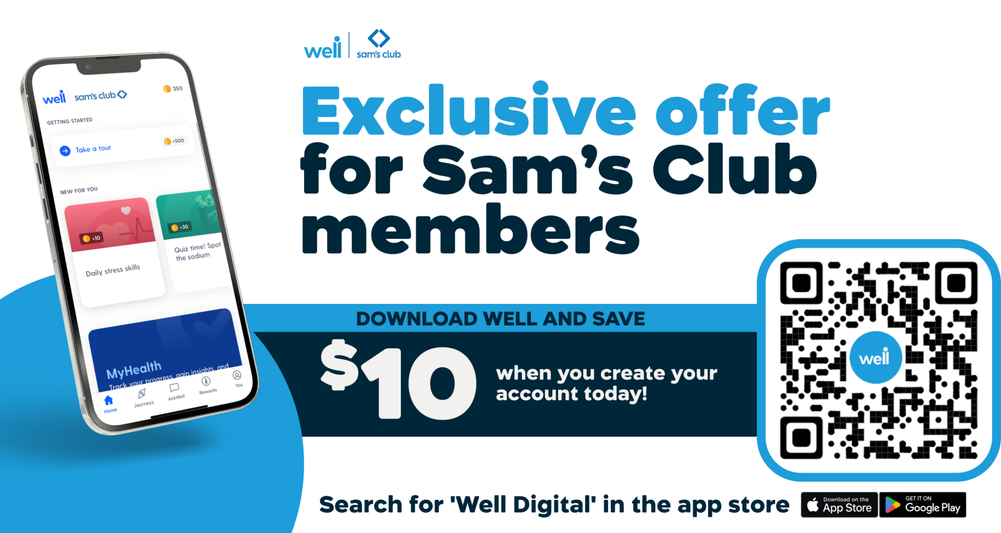 Sam's Club Landing Page - Well